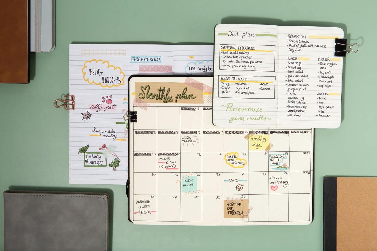 Planner mensal: 6 opções para uma vida mais produtiva e organizada ...