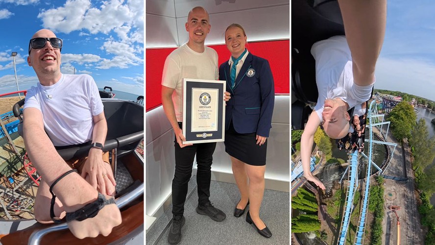 Britânico anda em 55 montanhas-russas diferentes em uma semana e quebra ...