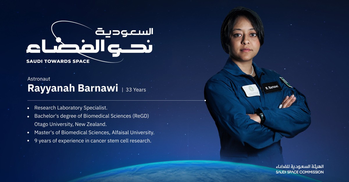 Quem é Rayyanah Barnawi, primeira saudita que será enviada à ISS ...