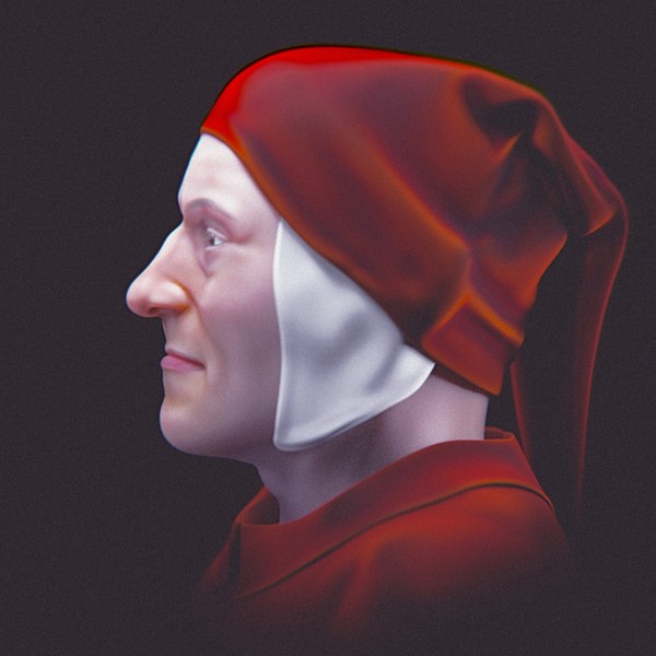Rosto do famoso escritor Dante Alighieri é recriado por designer brasileiro