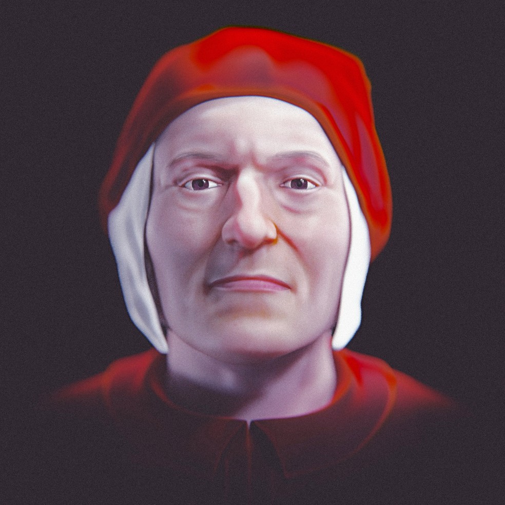 Rosto do famoso escritor Dante Alighieri é recriado por designer brasileiro
