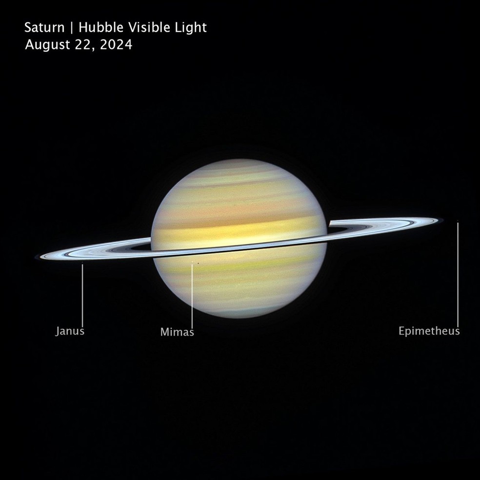 Novas imagens de Saturno divulgadas pela Nasa têm nível inédito de ...